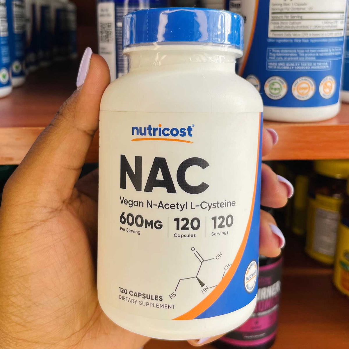 NAC 600mg – Cellular Detox and Lung Health – Purecell Supplements