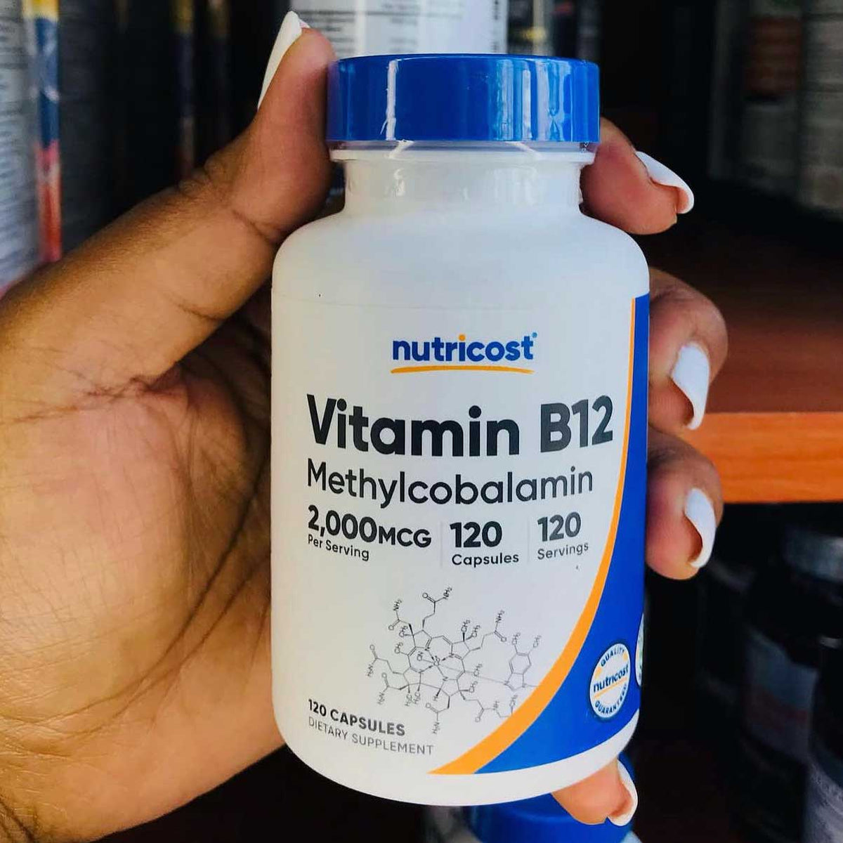 Vitamin B12 2000 mcg – Energy, Brain & Nerve Support (120 Capsules ...